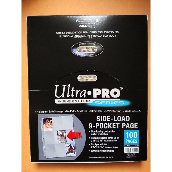 Ultra PRO 9 Pocket Pages Premium series SIDE LOAD (1pc) | Shopee ...