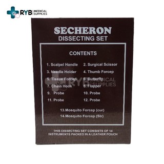 Secheron & Sure-Guard Dissecting Kit Set 14 pieces and 16 pieces ...