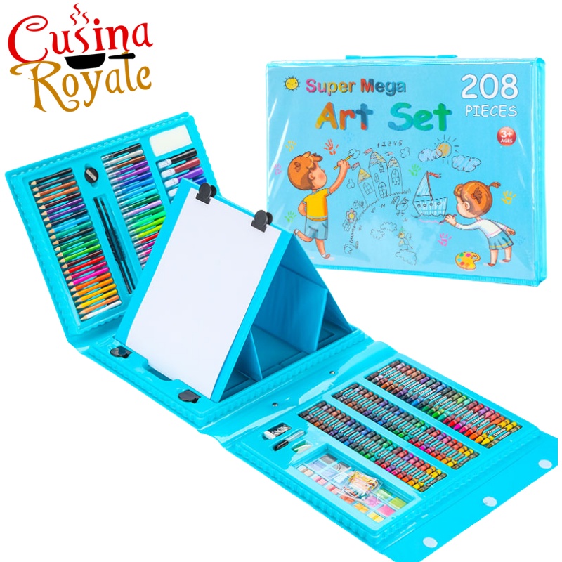 208 Pcs Kids Coloring Art Set, School Supplies Set, Art Materials Set ...