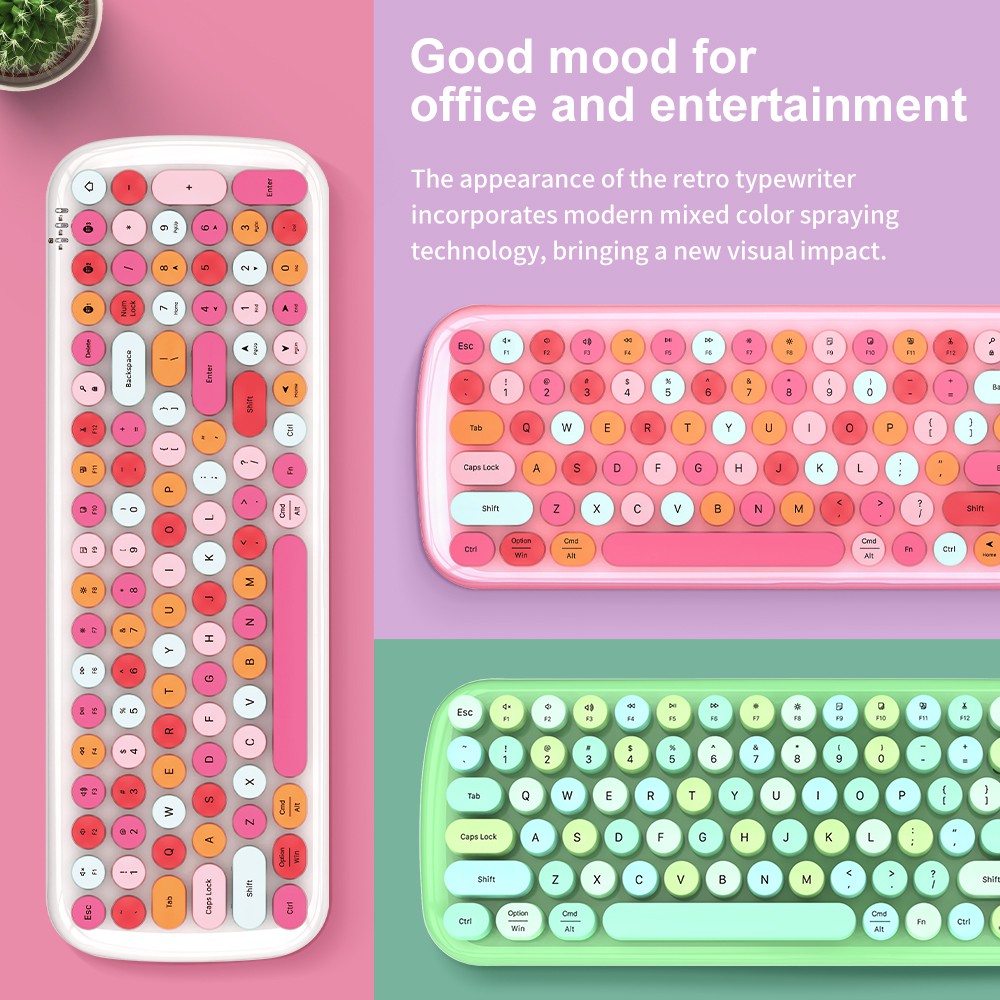 Mofii candy BT Wireless Bluetooth Keyboard Cute Portable Gaming ...