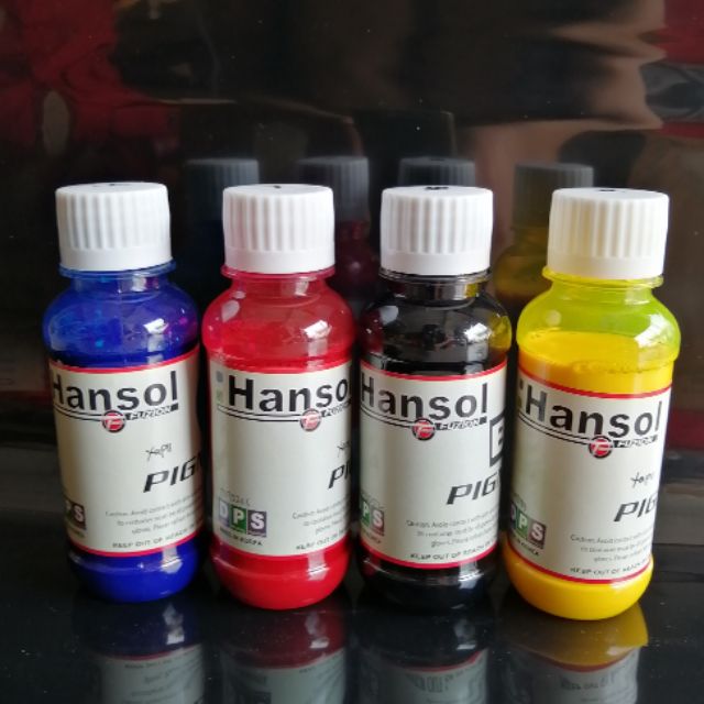 Original Hansol Pigment Ink 100ml Cmyk For inkjet Printer Print ...