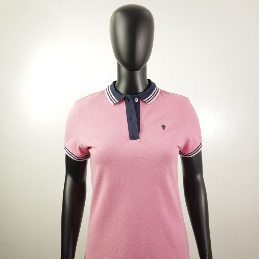 COLLEZIONE C2 22WT1K008 PINK Pique Women Polo Shirt Regular Fit Key ...