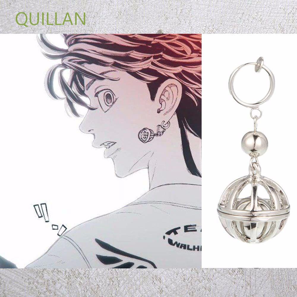 QUILLAN Anime Tokyo Revengers Metal Dangle Earrings Ear Clip Cartoon ...