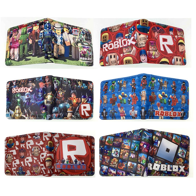 Roblox Cartoon Game Short Wallet Virtual World Anime PU Leather ...