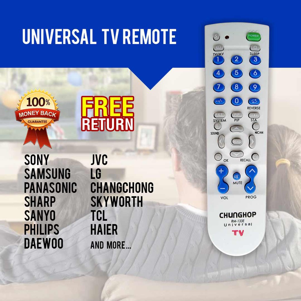 CHUNGHOP 133E Universal TV REMOTE CONTROL | Shopee Philippines