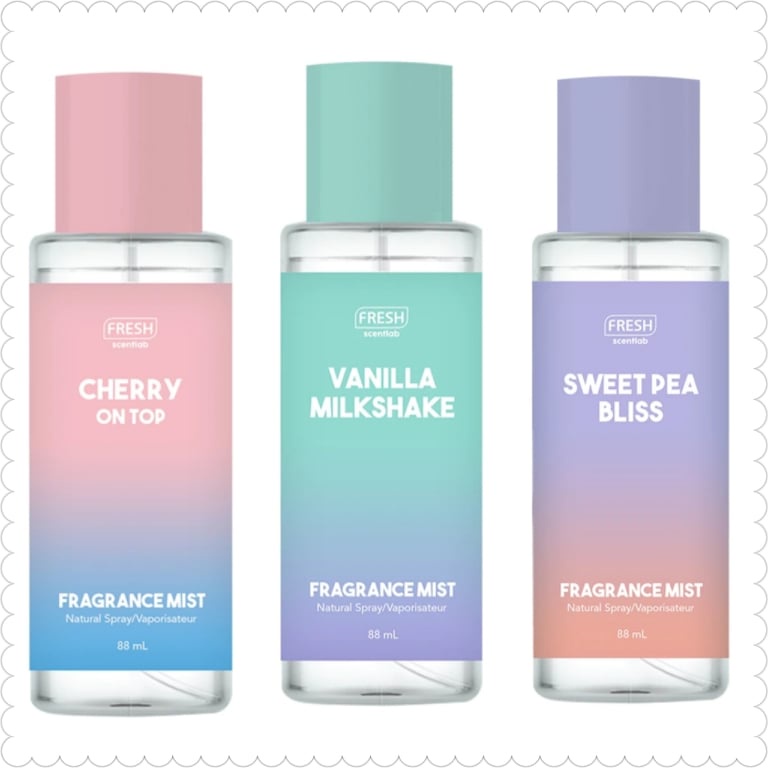 FRESH Scentlab Fragrance Mist 88ml (Sweet Pea Bliss / Cherry on Top ...