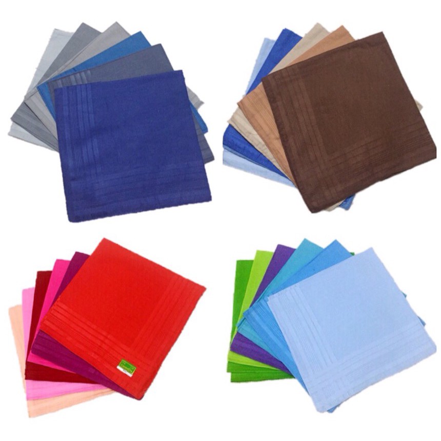 12 pcs Handkerchief Cotton Panyo For Men And Women | Shopee Philippines