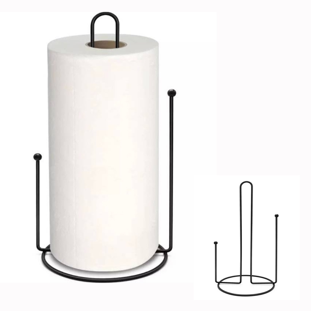 TISSUE STAND Stainless Steel Kitchen Roll Paper Towel Holder/Bathroom ...