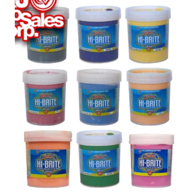 WETLOOK COLORED RUBBERIZED HI-BRITE 1kg. For Silk Screen Printing ...