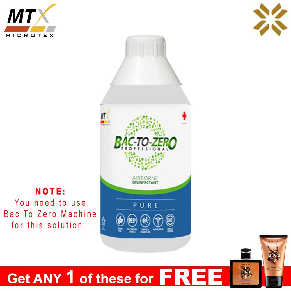 Microtex Bac To Zero Pure 1000ml - Mist & Fog Anti-Bac (Solution ...