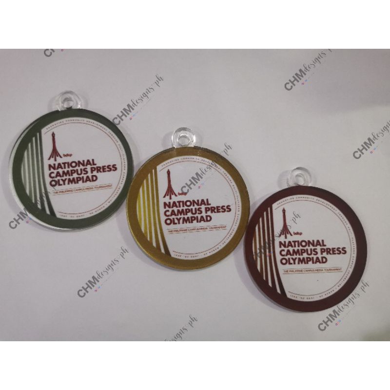 ACRYLIC ROUND CUSTOMIZED MEDAL WITH RIBBON | Shopee Philippines