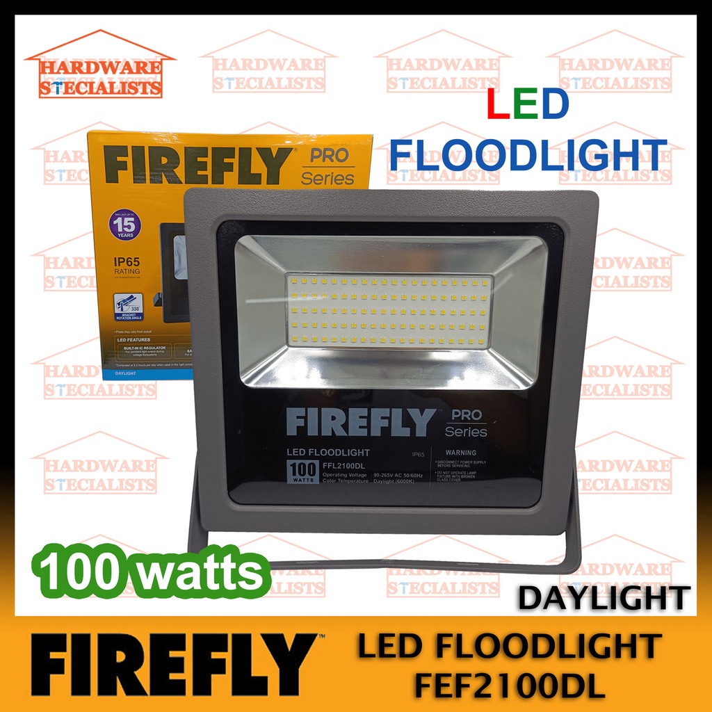 Firefly LED Floodlight 100 Watts FFL2100DL Original Authentic | Shopee ...