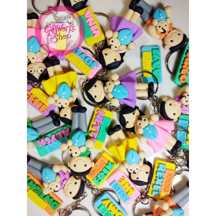 Ninong and Ninang Keychains with Name Tags Souvenirs Give aways for ...