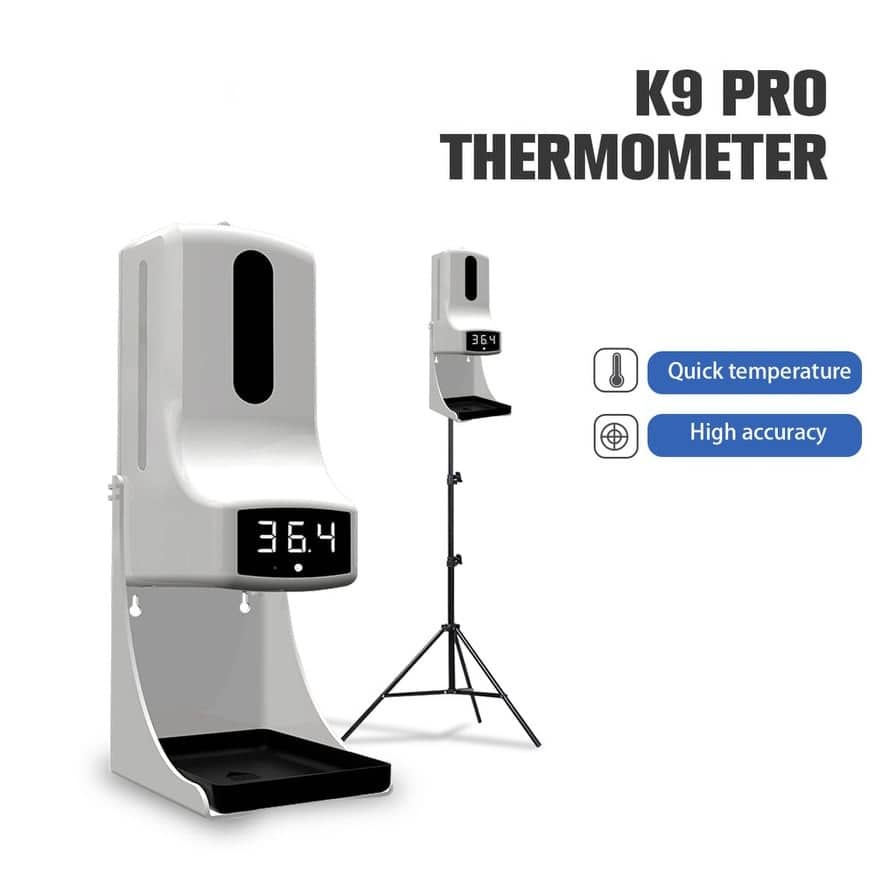 Wall-mounted Thermal Scanner K9 Pro X With 2.1M Stand Thermometer Soap Dispenser Body ...