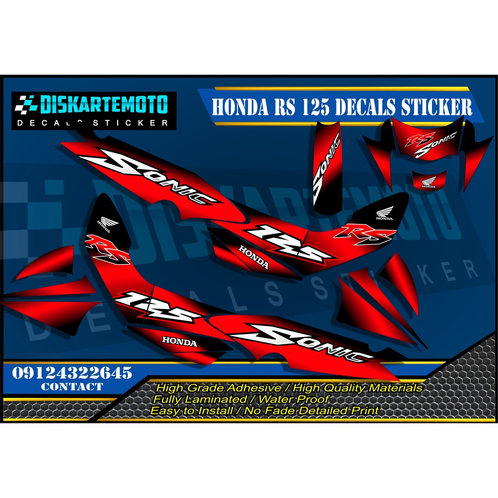 Honda Rs 125 Decals Sticker | Shopee Philippines