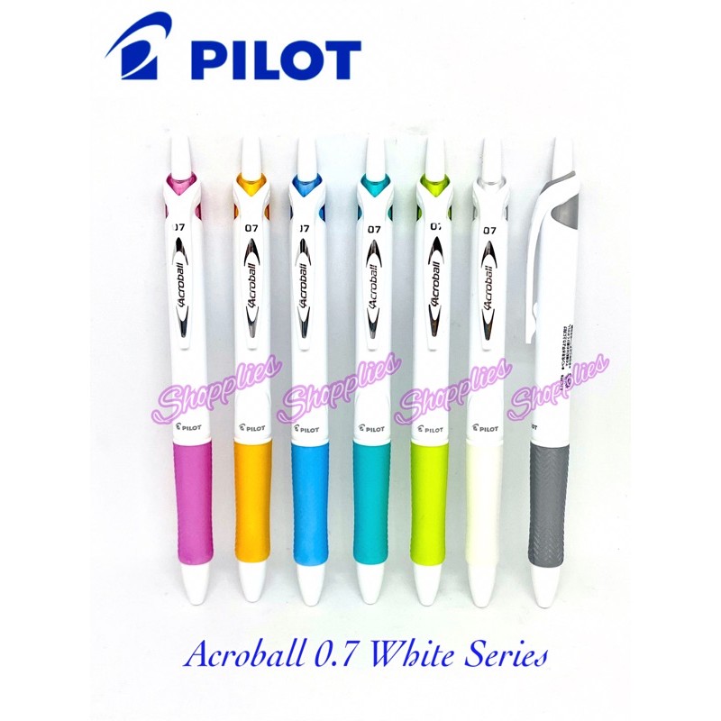 Pilot Acroball 0.7 White Barrel Ball pen | BeeCost