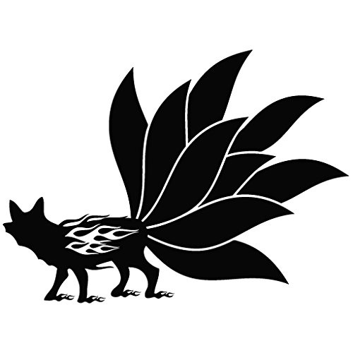 Fox Nine Tails - Tribal Decal [12cm Black] Vinyl Sticker for Car, Ipad ...