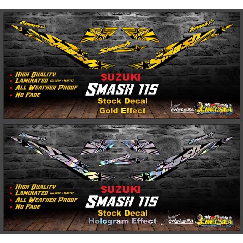 Suzuki Smash 115 Stock Decals / Stickers with freebies | Shopee Philippines