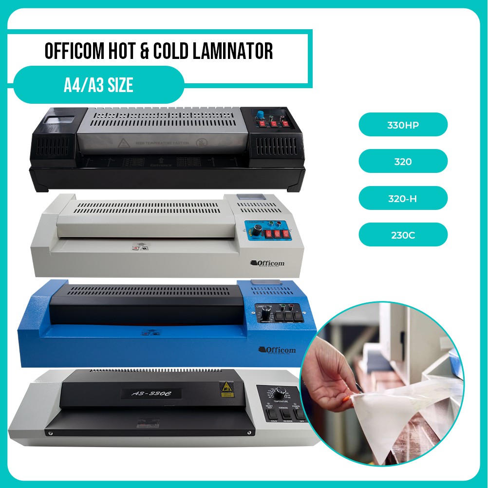 Officom Hot And Cold Laminator Machine A4 A3 Size Heavy Duty