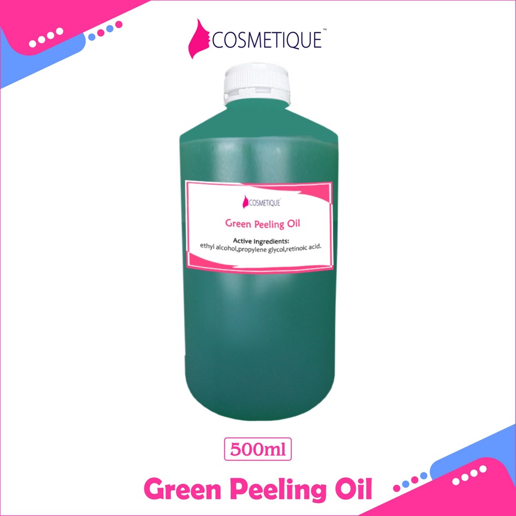 Green Peeling Oil Skin Peeling for skin whitening 500ml | Shopee ...