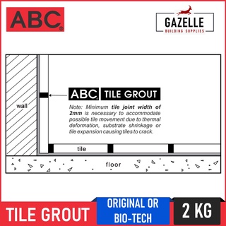 ABC Tile Grout Original / BIo Tech Tile Bonding Solution - 2kg | Shopee Philippines