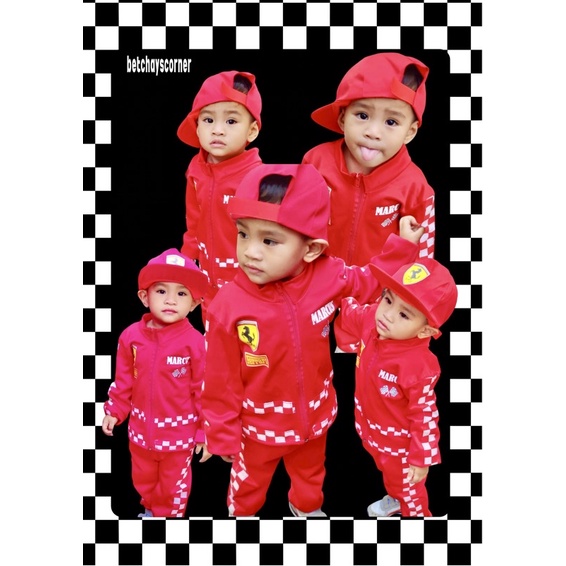 COD CAR RACING OUTFIT RED (1-3yrs old) | Shopee Philippines