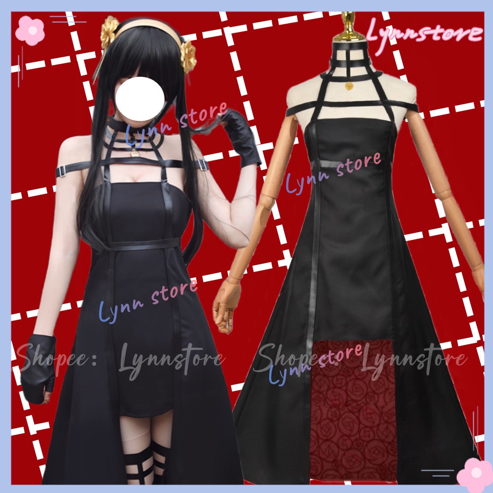 Yor Forger Cosplay Costume Anime SPY X FAMILY Cosplay Wig Dress Suit ...
