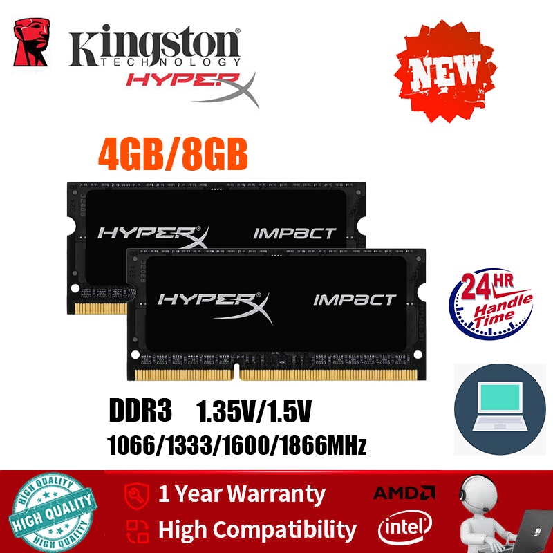 【Fast Shipping】 Kingston Hyperx 4GB/8GB DDR3/DDR3L Notebook Memory RAM SODIMM 1066/1333/1666 ...