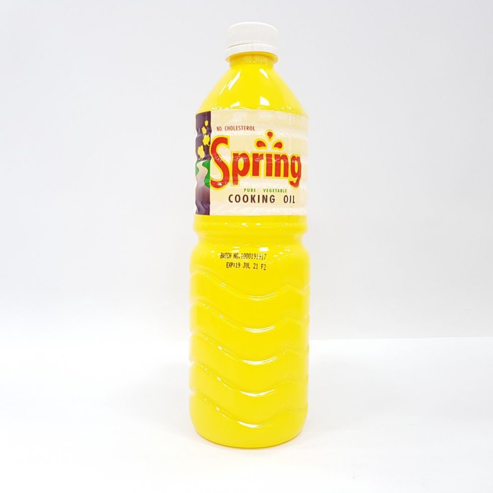 Spring Pure Vegetable Cooking Oil 1 Liter | Shopee Philippines