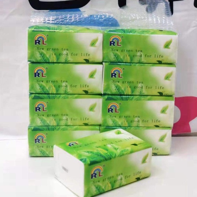 Tissue 3-Ply 480 Sheets Disposable Inter-Folded Facial Tissue (480 ...