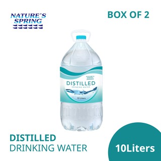 Nature's Spring Distilled Water 10 Liters | Shopee Philippines
