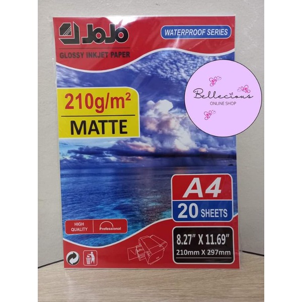 Photopaper Matte (210gsm) | Shopee Philippines