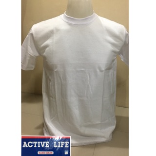 Active Life R-neck T-shirt White for Adult | Shopee Philippines