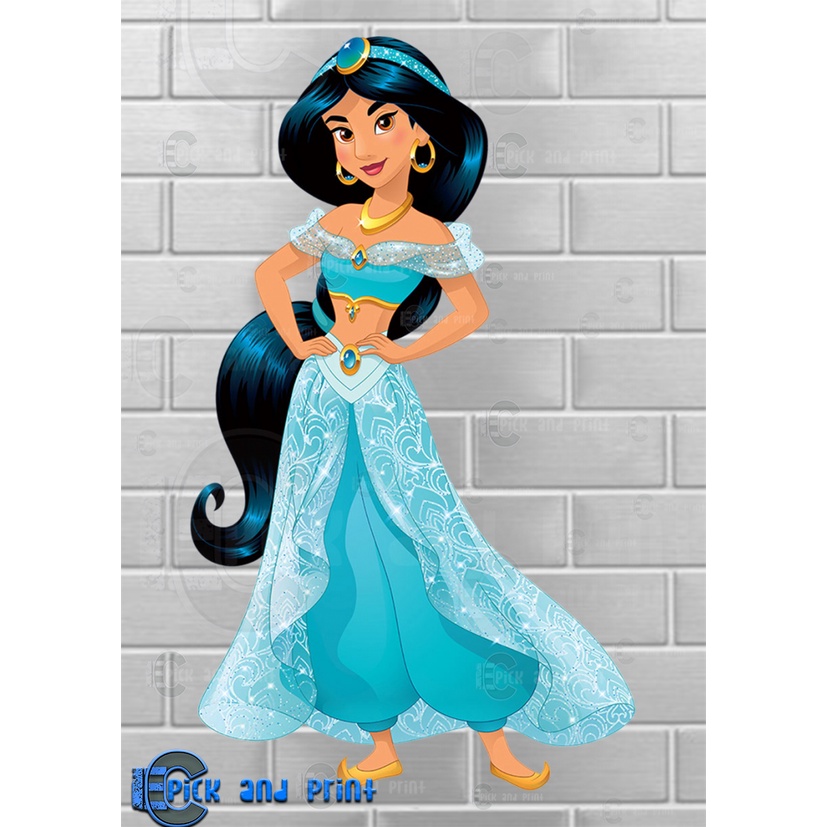 Princess Jasmine Character Cut Outs for DIY Backdrop/Party Decorations ...