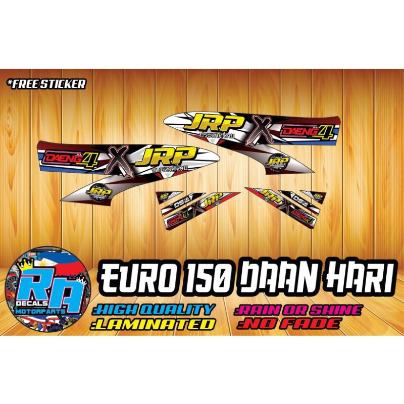 Euro 150 Daan Hari JRP x Daeng Sai 4 Decals | Shopee Philippines