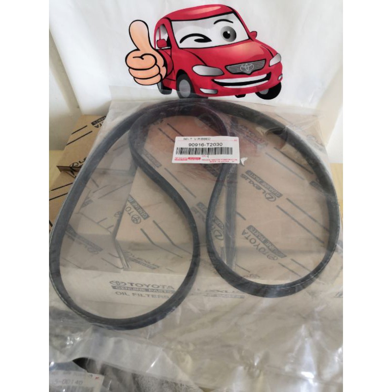 TOYOTA Drive belt Vios Superman Yaris (1pc) SKU: 90916-T2030 | Shopee ...