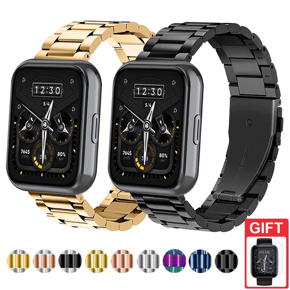 Stainless Steel Strap Metal Band Replacement for Realme Watch 3 / 3 Pro ...