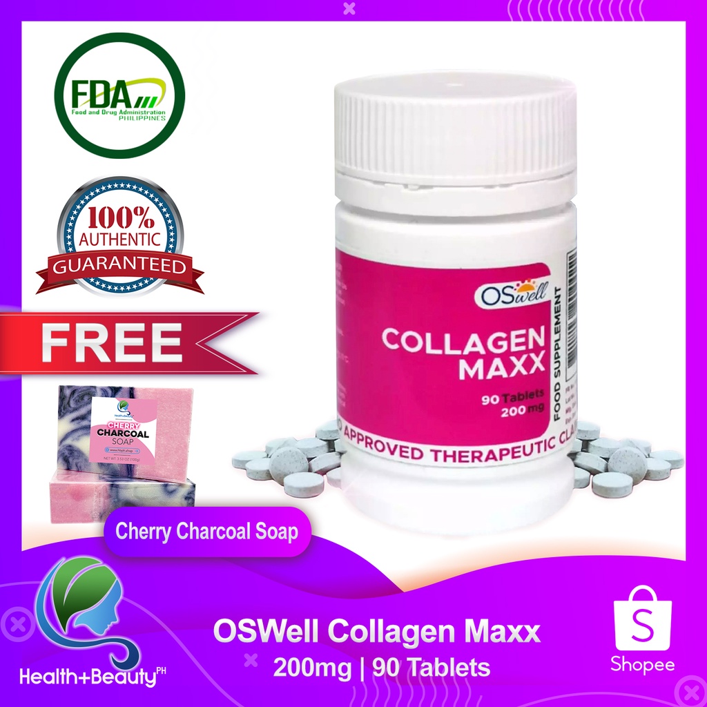 OSWell Collagen Maxx for Anti-Aging 200mg 90 Tablets (FDA Approved ...