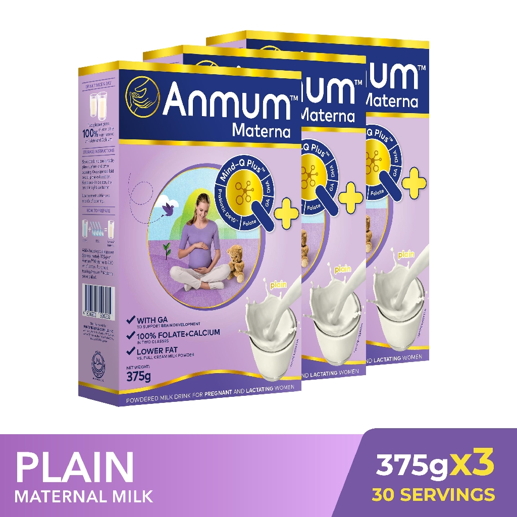Anmum Materna Plain 375G x 3 | Shopee Philippines