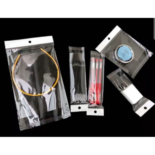 100pcs Opp plastic packaging bags w/tape sealing | Shopee Philippines