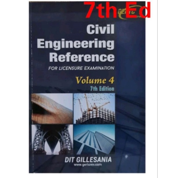 Civil Engineering Reference volume 4 7th edition by: Gillesania | Shopee Philippines