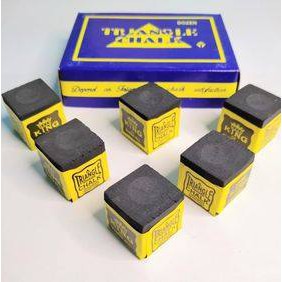 TRIANGLE BILLIARD CHALK Dark Gray ( TISA NG BILYARAN ) | Shopee Philippines