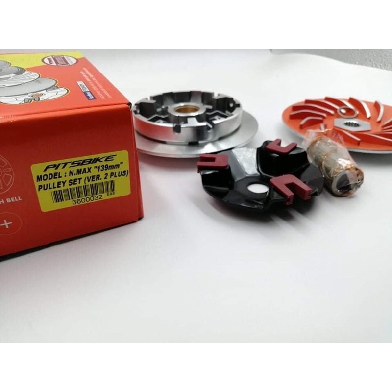 Pitsbike Pulley set V2 plus NMAX v1 139mm with hyper pulley pin super ...