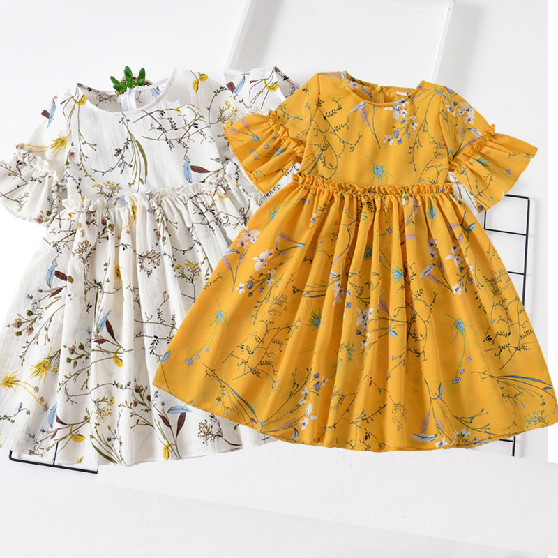 COD Ready Stock Baby Girls Dress Flower Dresses for Kids Girls Pageant ...