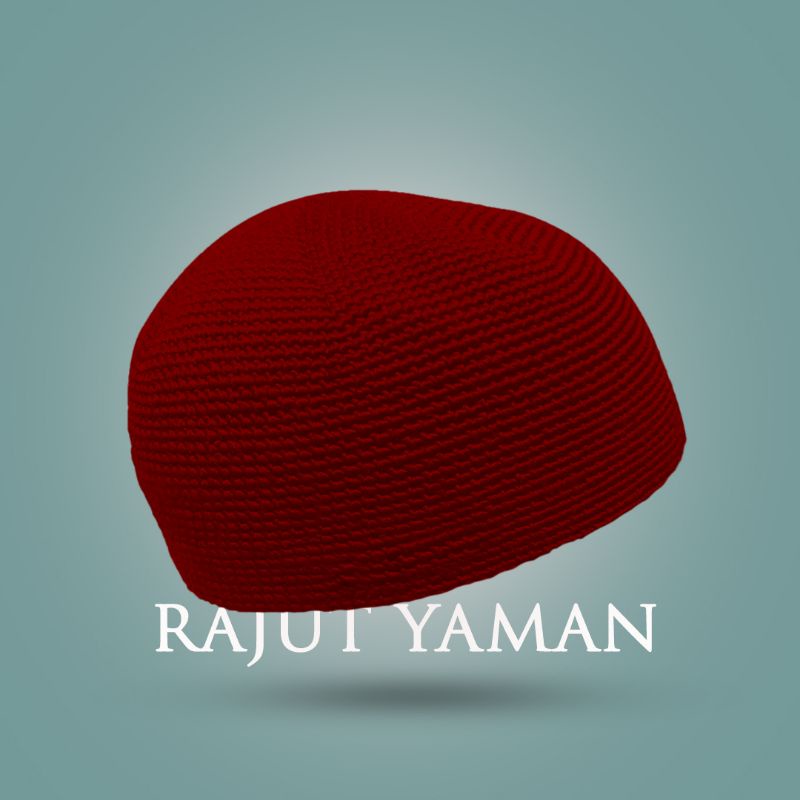 Zaja - Newest Thick Plain Handmade Yemen Knit Prayer Cap / Plain Muslim ...
