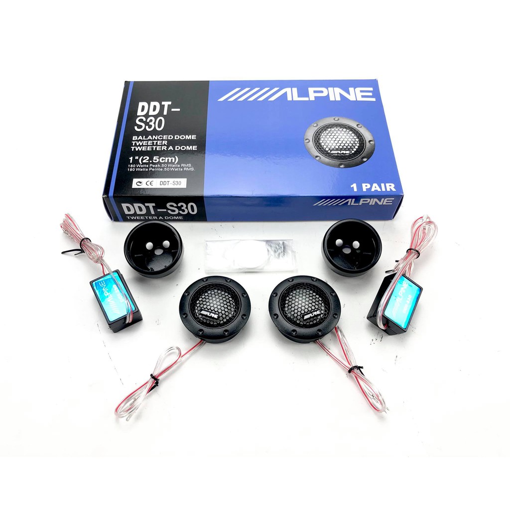 DDT-S30 ALPINE Tweeter Car Speaker Super Titanium Dome Tweeter Car ...