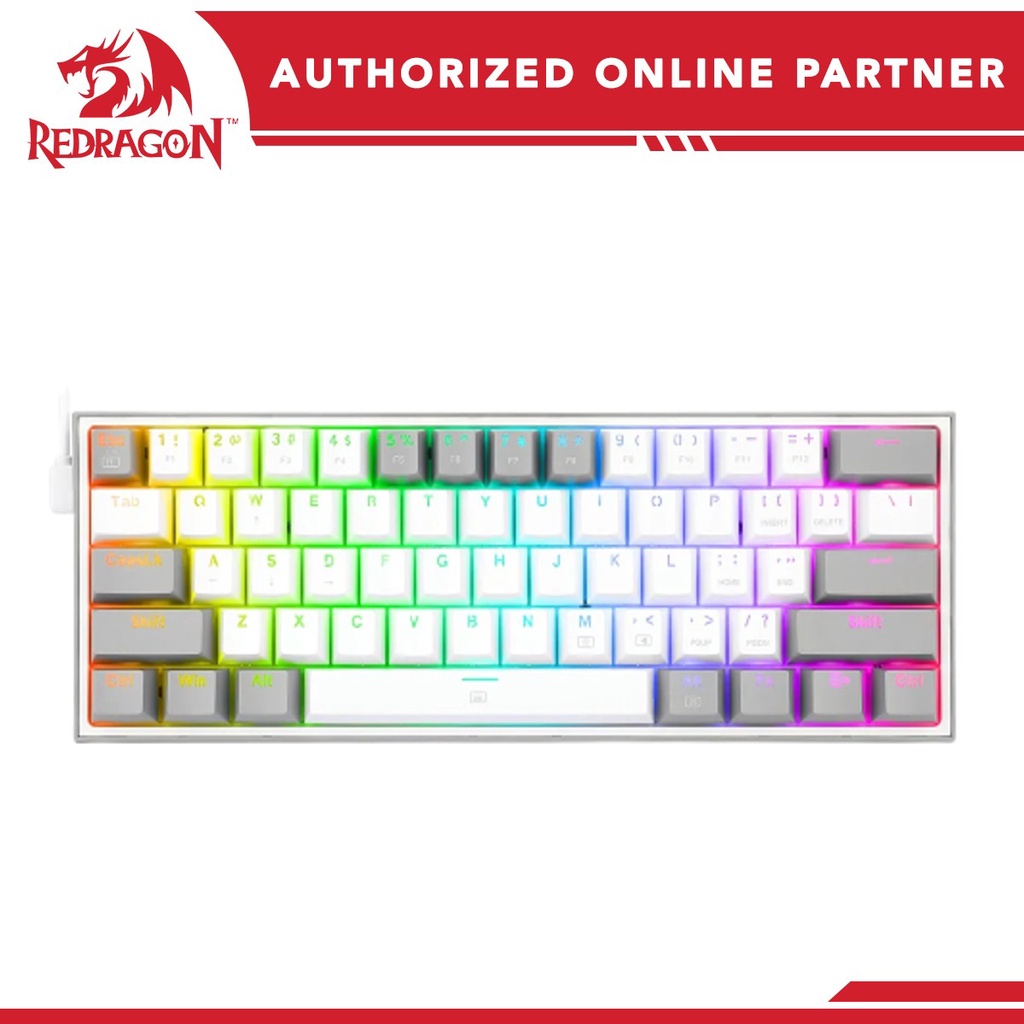 REDRAGON FIZZ RGB WIRED MECHANICAL GAMING KEYBOARD (DUST PROOF RED ...