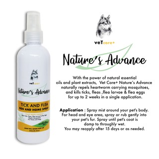 Vet Core Plus Nature's Advance Tick Spray With Free Dog Soap | Shopee ...