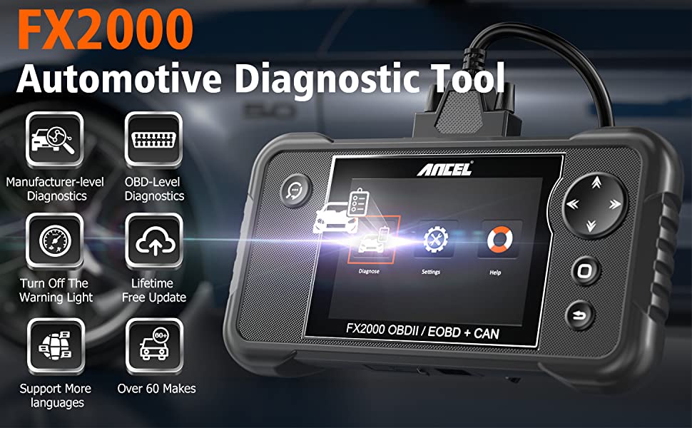 【Cabuyao Warehouse】ANCEL FX2000 JOBD/OBDII/EOBD Car Scanner Obd2 ...