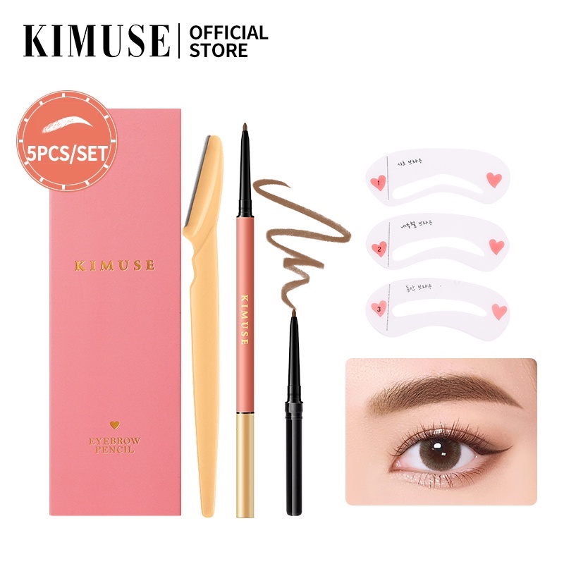 Kimuse 5PCS/SET Ultra-Fine Double-Ended Slim Eyebrow Pencil Set ...